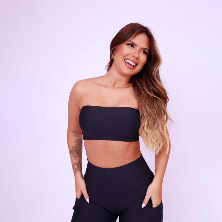 Top Faixa Básico - Preto - Eletrika