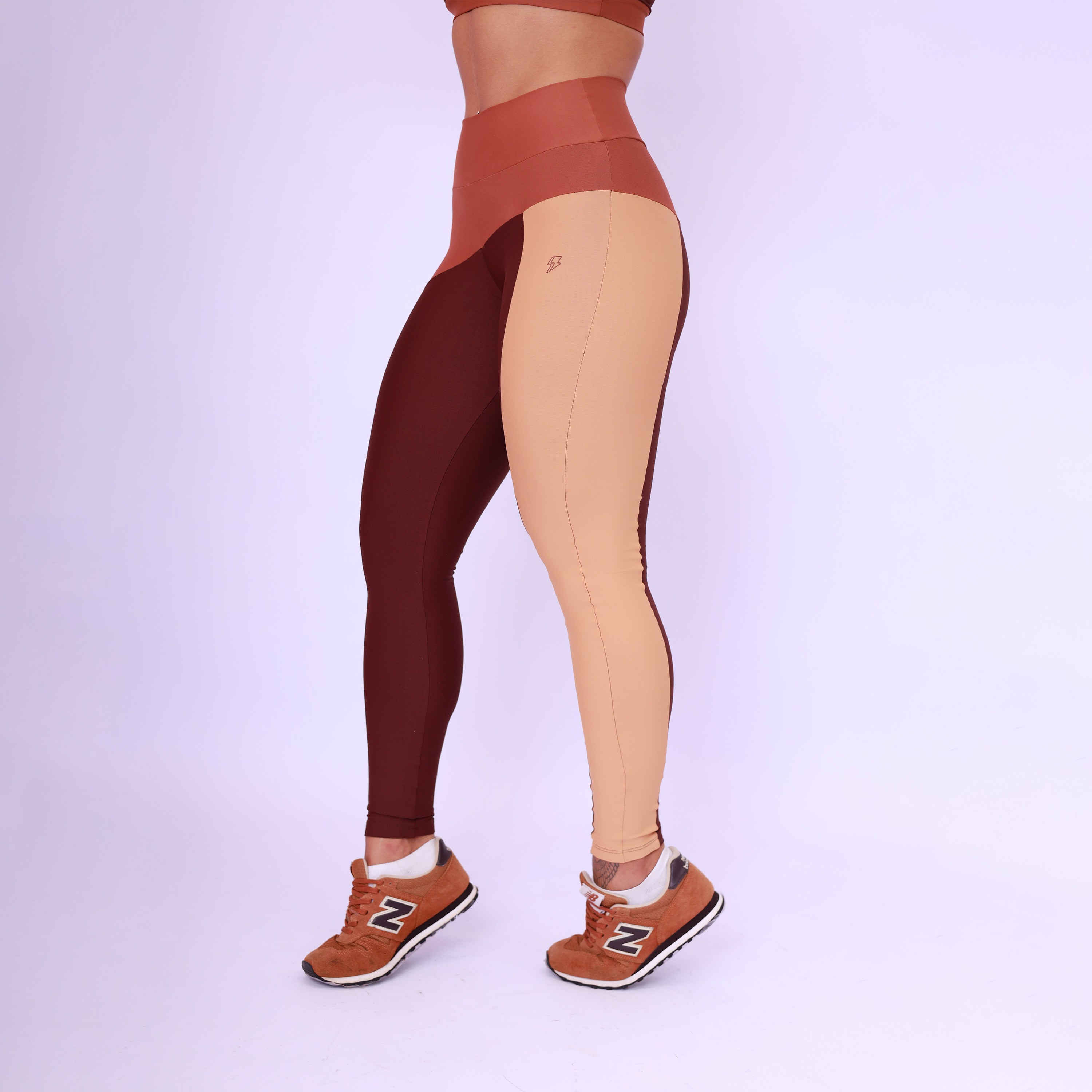 Legging Assimétrica Tricolor - Tricolor Wild - Eletrika