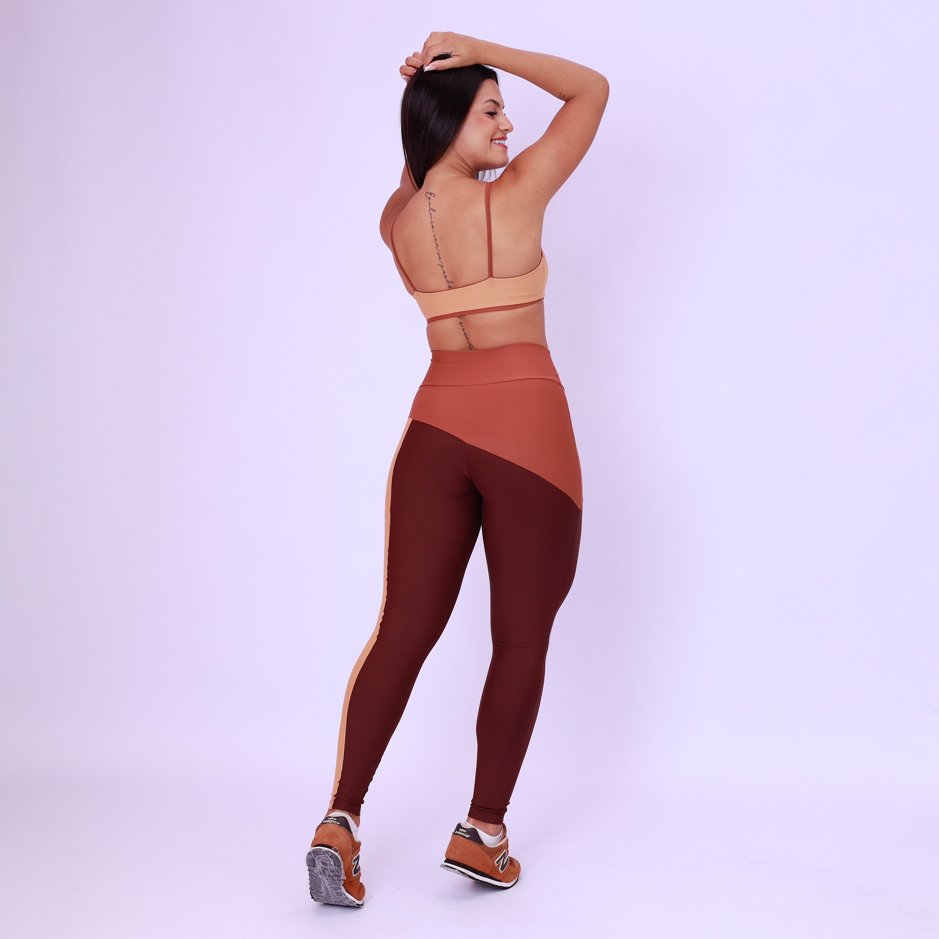 Legging Assimétrica Tricolor - Tricolor Wild - Eletrika