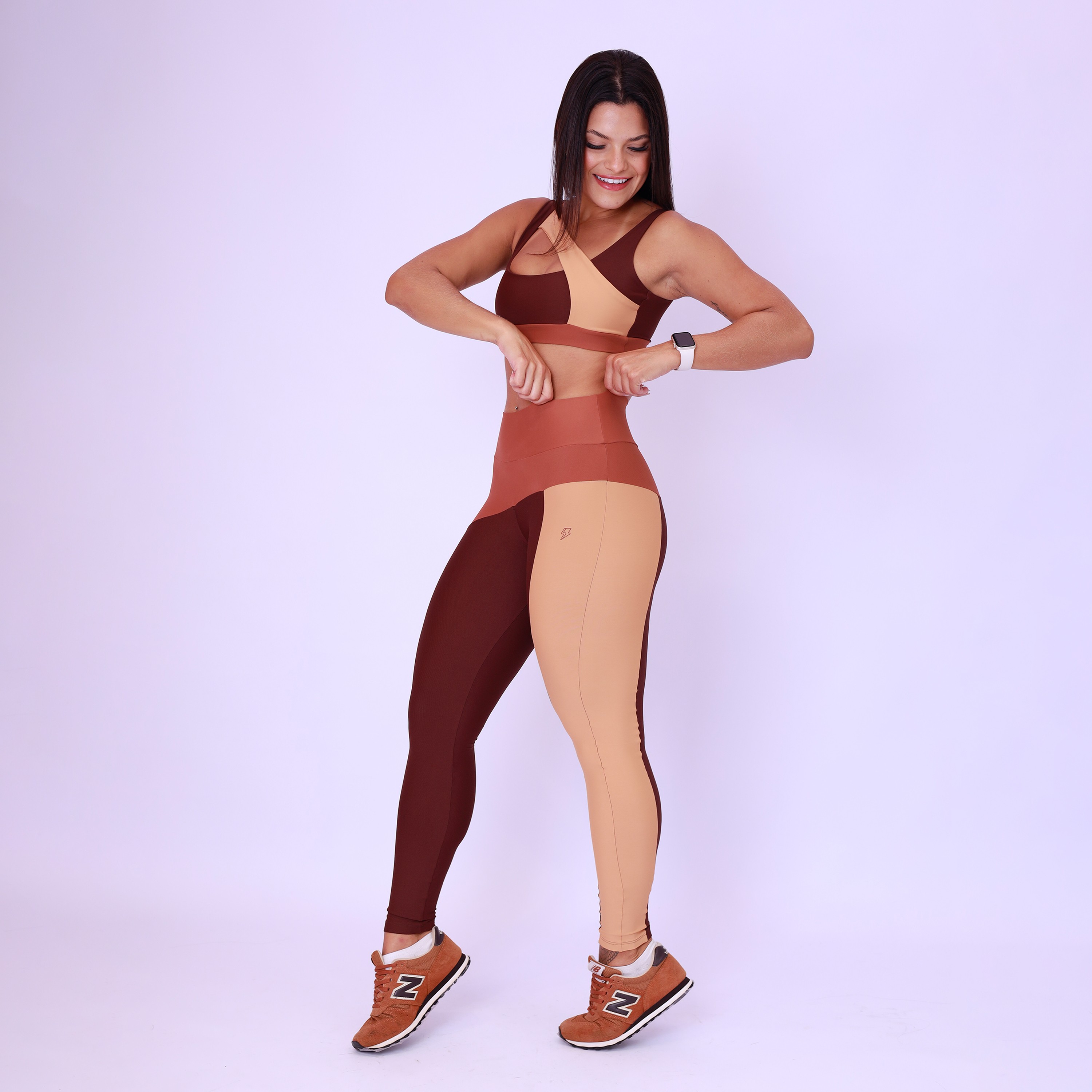 Legging Assimétrica Tricolor - Tricolor Wild - Eletrika