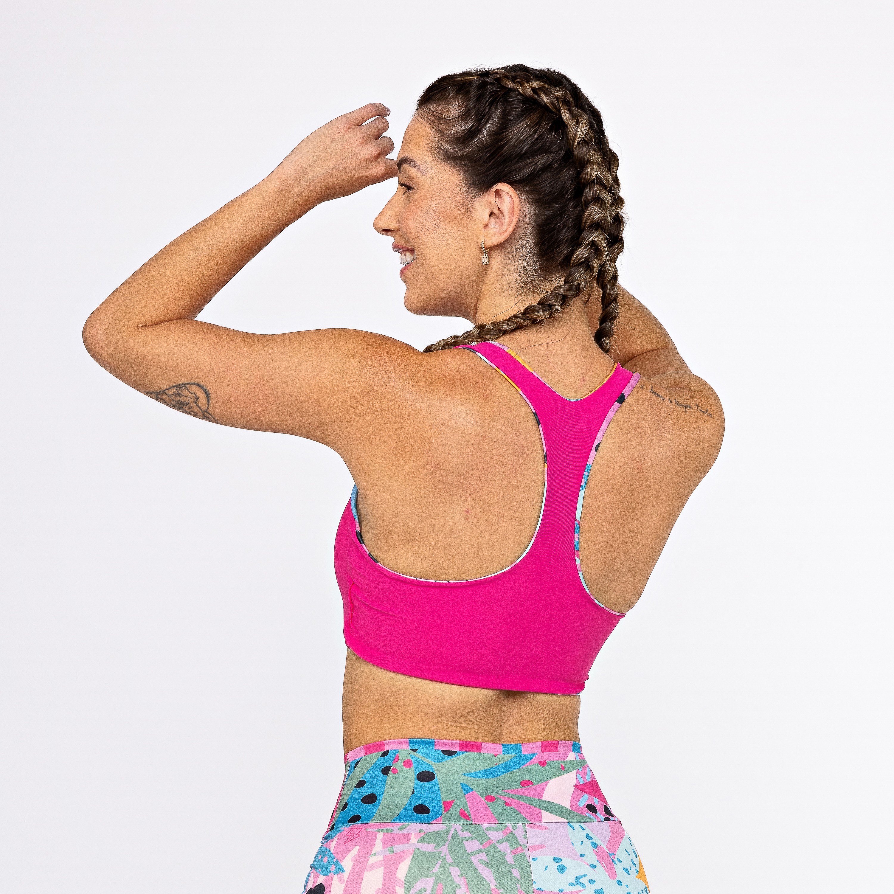 Conjunto Top Nadador Dupla Face & Short Alongado - Onça Pop - Eletrika